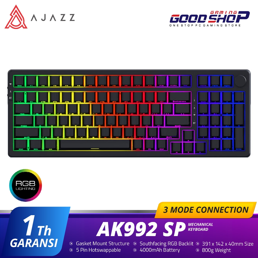 Jual Ajazz AK992 Side Printed Version 99 Keys Mechanical Keyboard ...