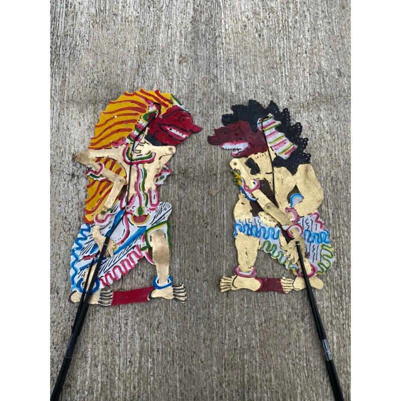 Jual Wayang Kulit Buto Patih dan Buto Geni 30cm | Shopee Indonesia