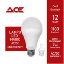 Jual LAMPU LED ACE MAJIC 12 WATT/LAMPU EMERGENCY[ACE] | Shopee Indonesia