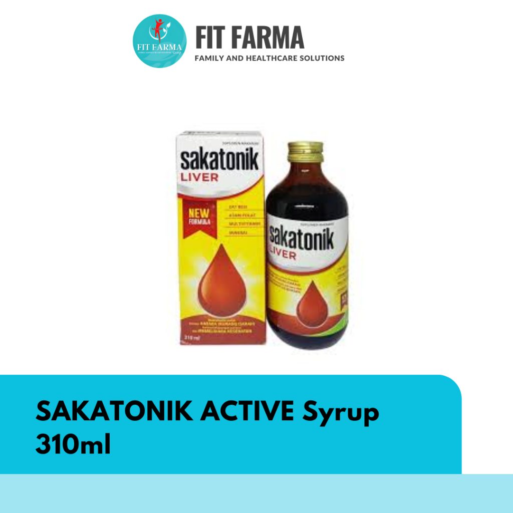 Jual SAKATONIK ACTIVE Syrup 310ml - Multivitamin Zat Besi Anemia ...