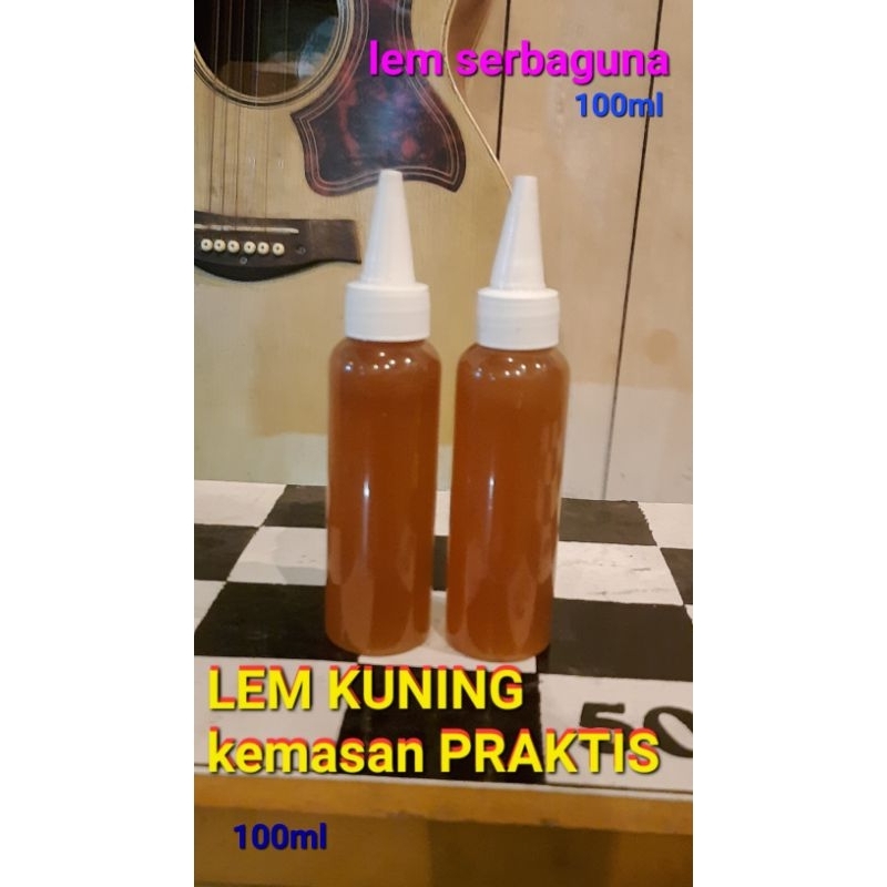 Jual lem kuning kemasan praktis, isi 100ml,lem busa,lem sepatu | Shopee ...