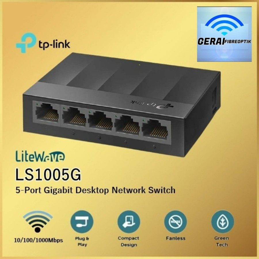 Jual TP Link 5 Port LS1005G Gigabit Desktop Switch Hub LS1005G - GFO | Shopee Indonesia
