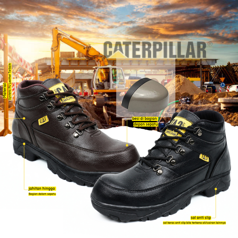 Jual Sepatu Safety Boots Pria Wanita Original Caterpillar - Sepatu ...