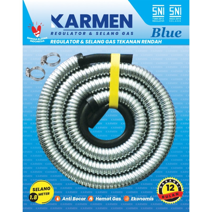 Jual SELANG GAS KARMEN SELANG FLEKSIBEL SELANG KOMPOR 1,8M | Shopee ...