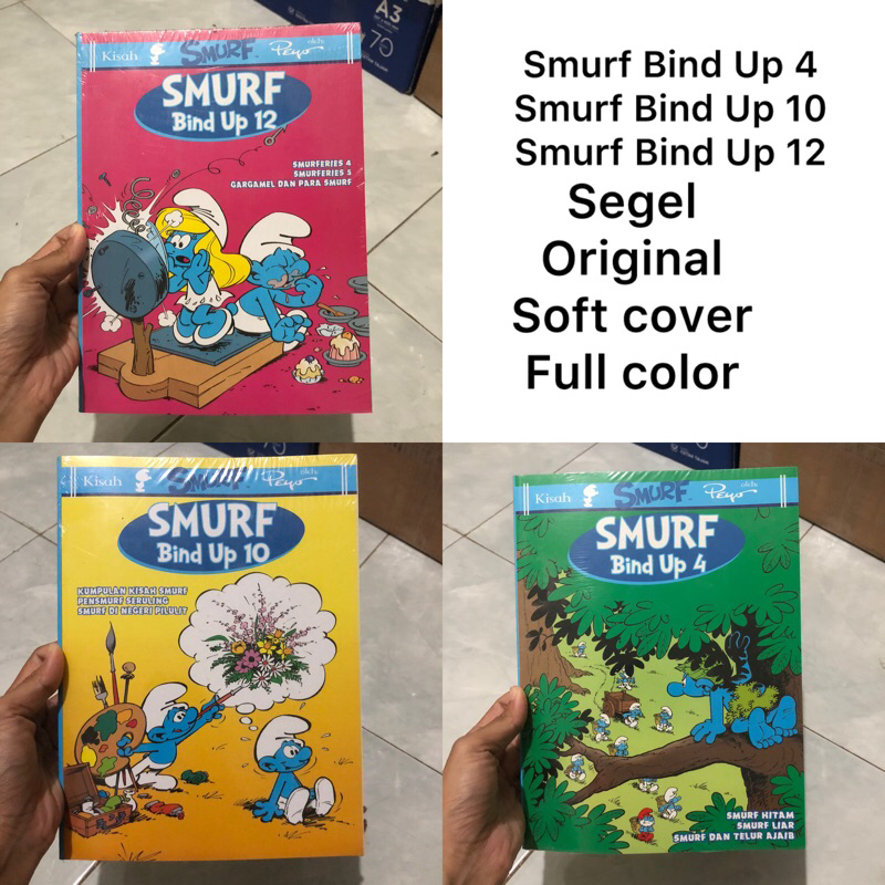 Jual komik kisah smurf/ smurf bind up 4/10/12/ bahasa indonesia / segel ...
