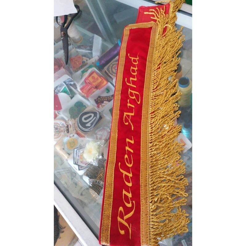 Jual selempang Mayoret / danton | custom nama Ukuran TK/SD/SMP/SMA ...