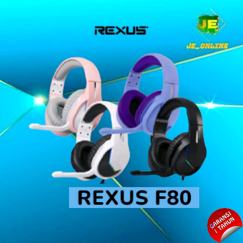 Jual Rexus Vonix F80 RGB - F-80 F 80 Multi-platfrom Gaming Headset ...