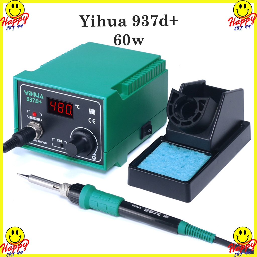 Jual SOLDER STATION DIGITAL YIHUA 937D+ 60W 937D 937 D 936 SOLDERING IRON TIP ANTISTATIC ...