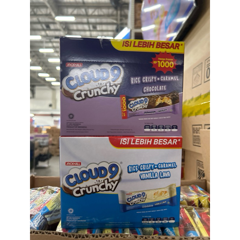 Jual CLOUD9 chocolate Crunchy 24x14 gram | Shopee Indonesia