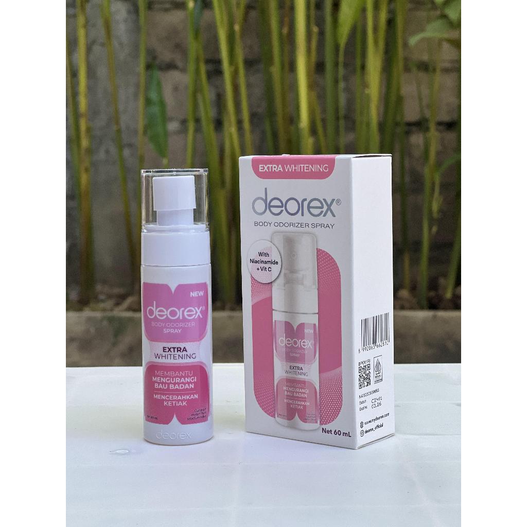 Jual DEOREX BODY ODORIZER EXTRA WHITENING / PENGGANTI DEODORANT / BAU ...