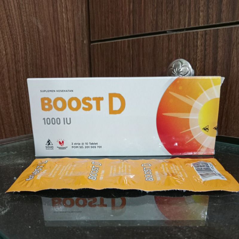 Jual Boost D Vitamin D3 1000 Iu (1 strip 10 tablet) | Shopee Indonesia