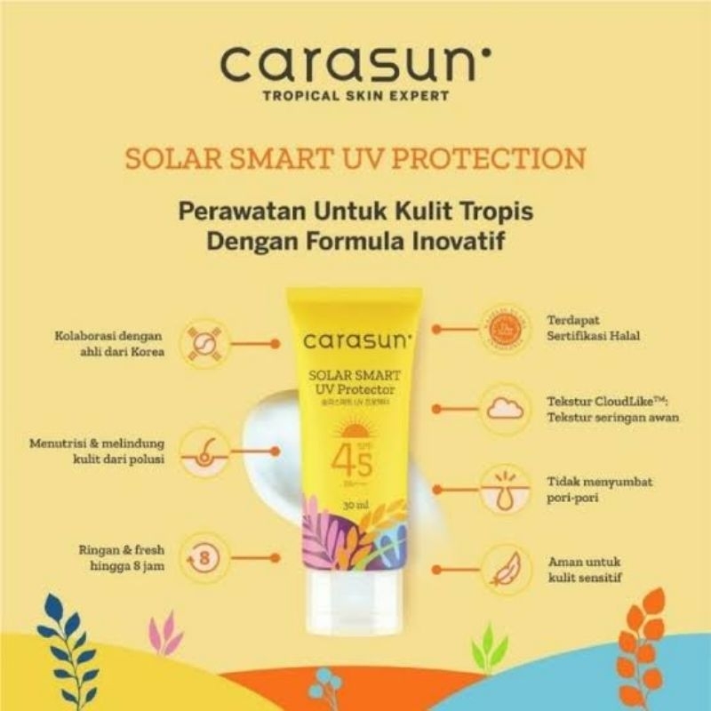 Jual Carasun Solar Smart UV Protector SPF 45++++ 30ml | Shopee Indonesia