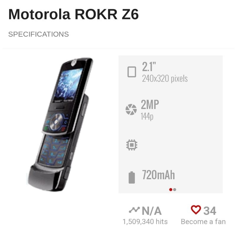Jual MOTOROLA ROKR Z6 SLIDE HP CLASSIC HP UNIK DAN CANTIK HP NOSTALGIA ...