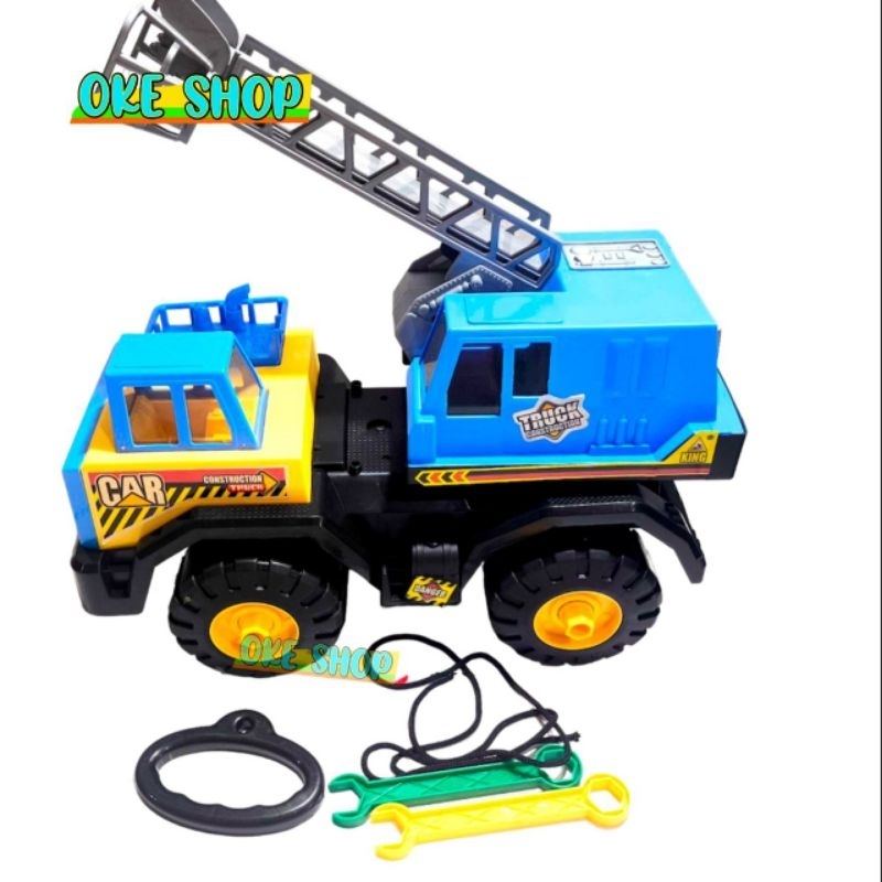 Jual Mainan Mobil Mobilan Truk Dorong Bisa Bongkar Pasang Ukuran Besar ...