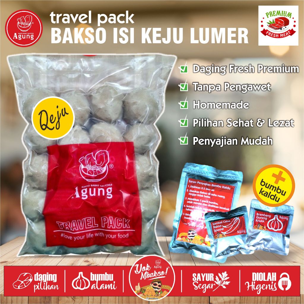 Jual Travel Pack Frozen Bakso Isi Keju Lumer | Shopee Indonesia