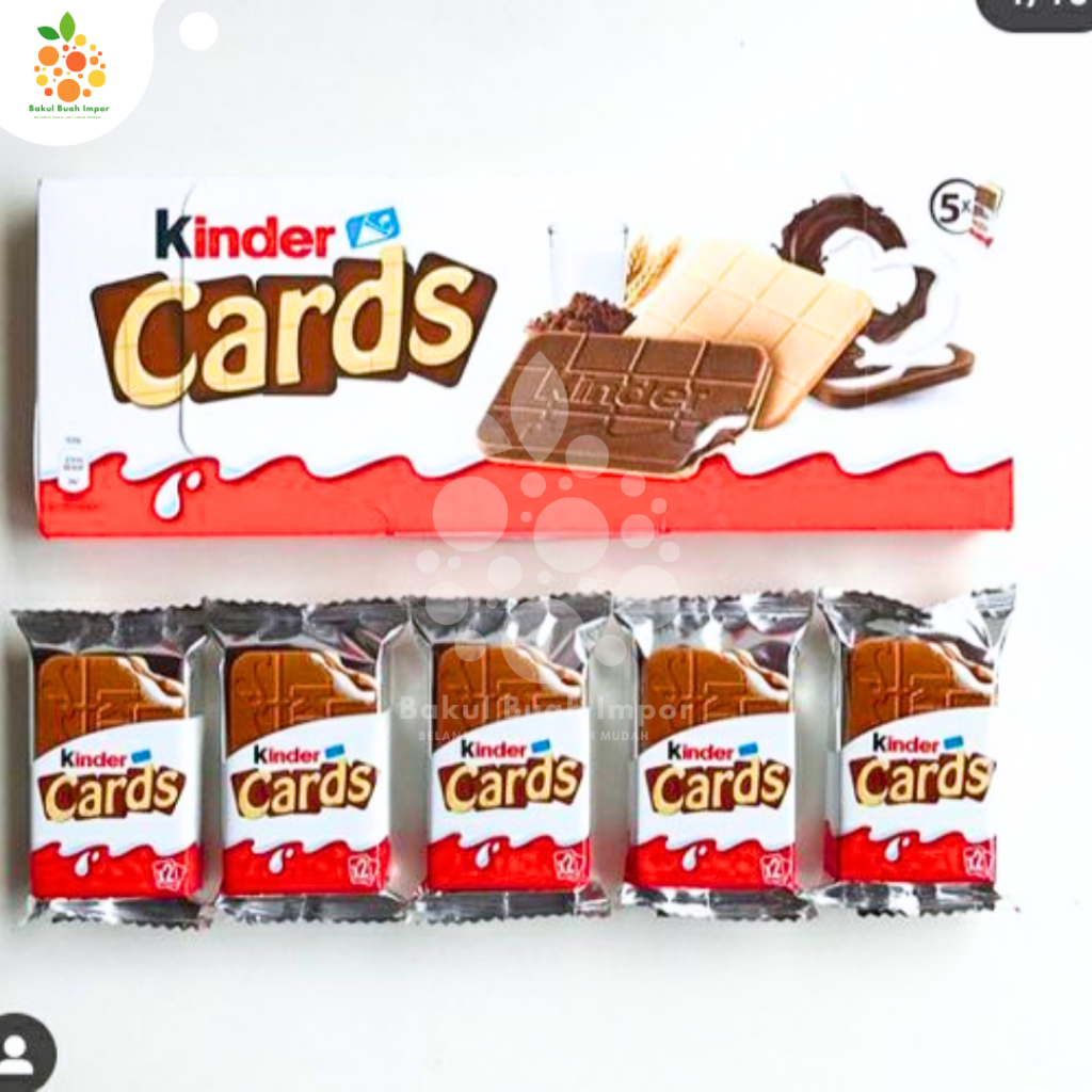 Jual Kinder Cards Chocolate [ 1 BOX ISI 5 PACK ] | Shopee Indonesia