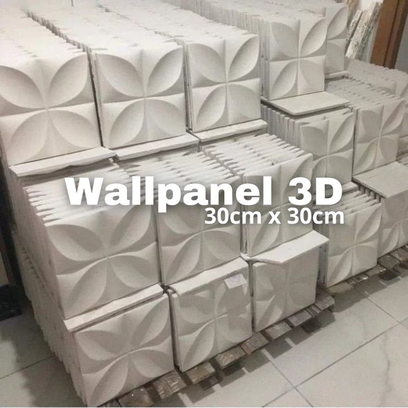 Jual Wallpanel 3d PVC Ukuran Kecil Cantik Elegan 30cm X 30cm PVC Untuk ...