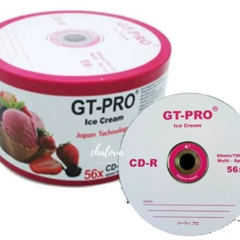 Jual [PCS] CD-R GT PRO ICECREAM / DISC BLANK / CD KOSONG / CD-R 56 X ...
