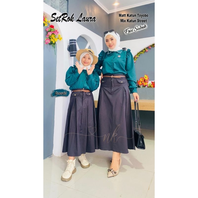 Jual ONE SET TASYA / SET ROK COUPLE BY NK ORIGINAL | Shopee Indonesia