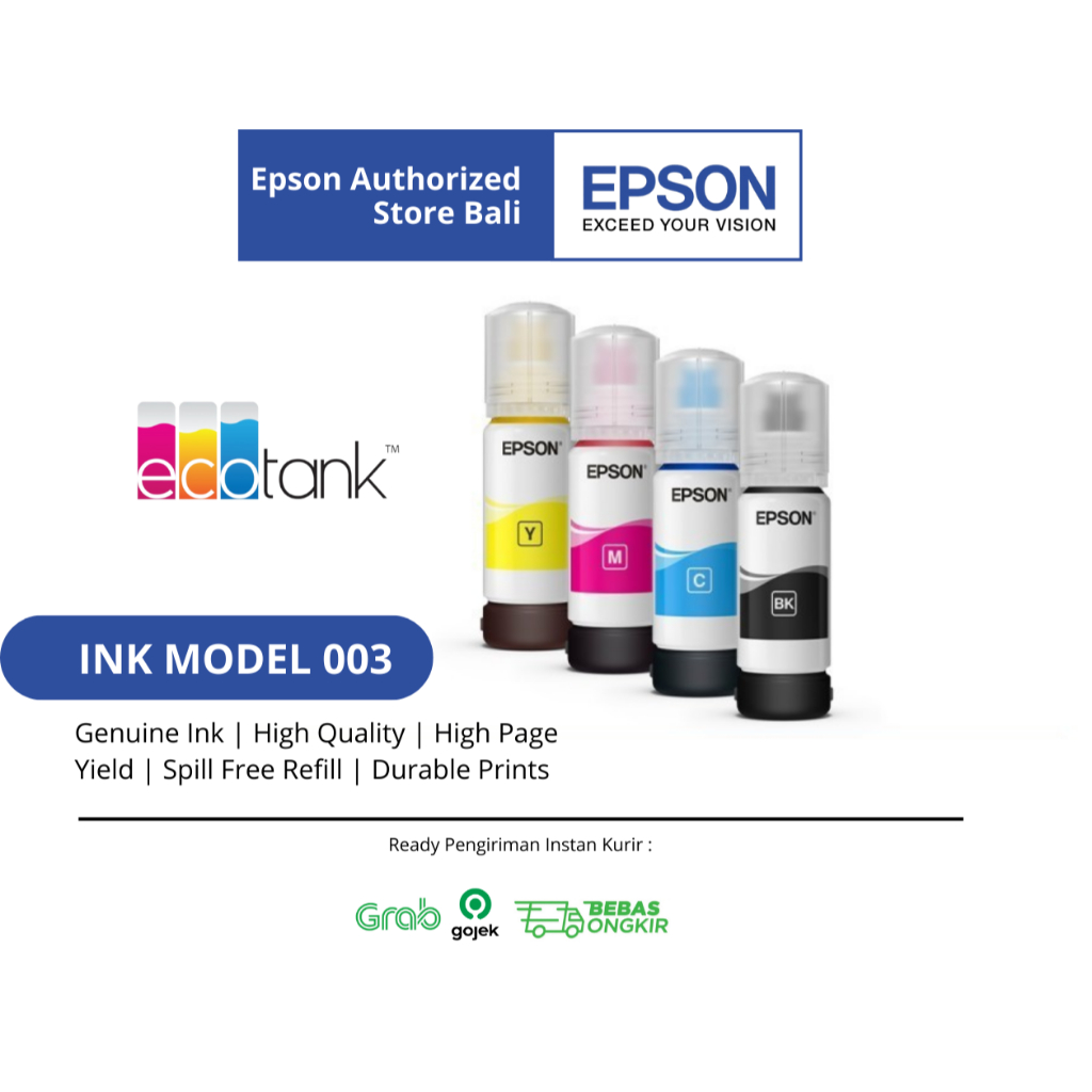 Jual Epson Tinta Ink 003 Original for Printer Epson L5190 / L3150 ...