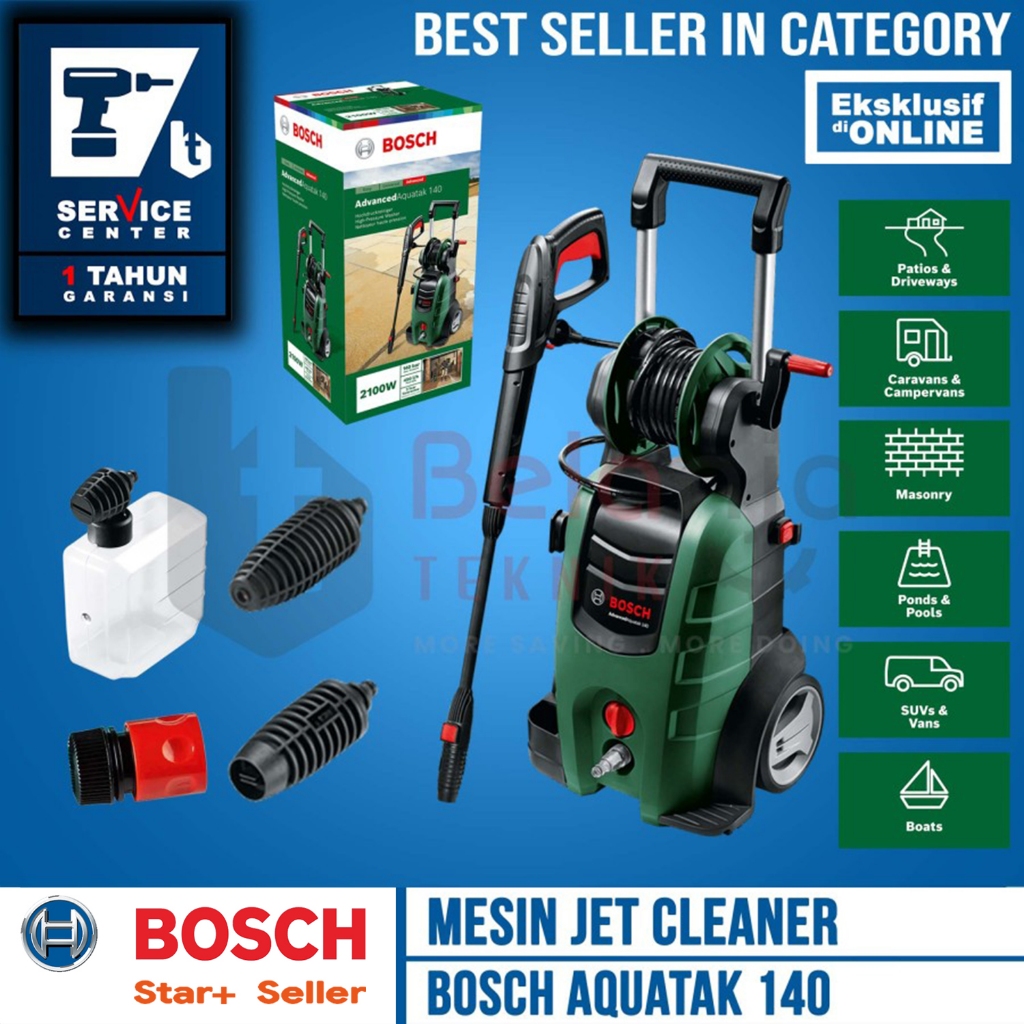 Jual Bosch Jet Cleaner Advance Aquatak 140 Mesin Cuci Kendaraan 2100 ...
