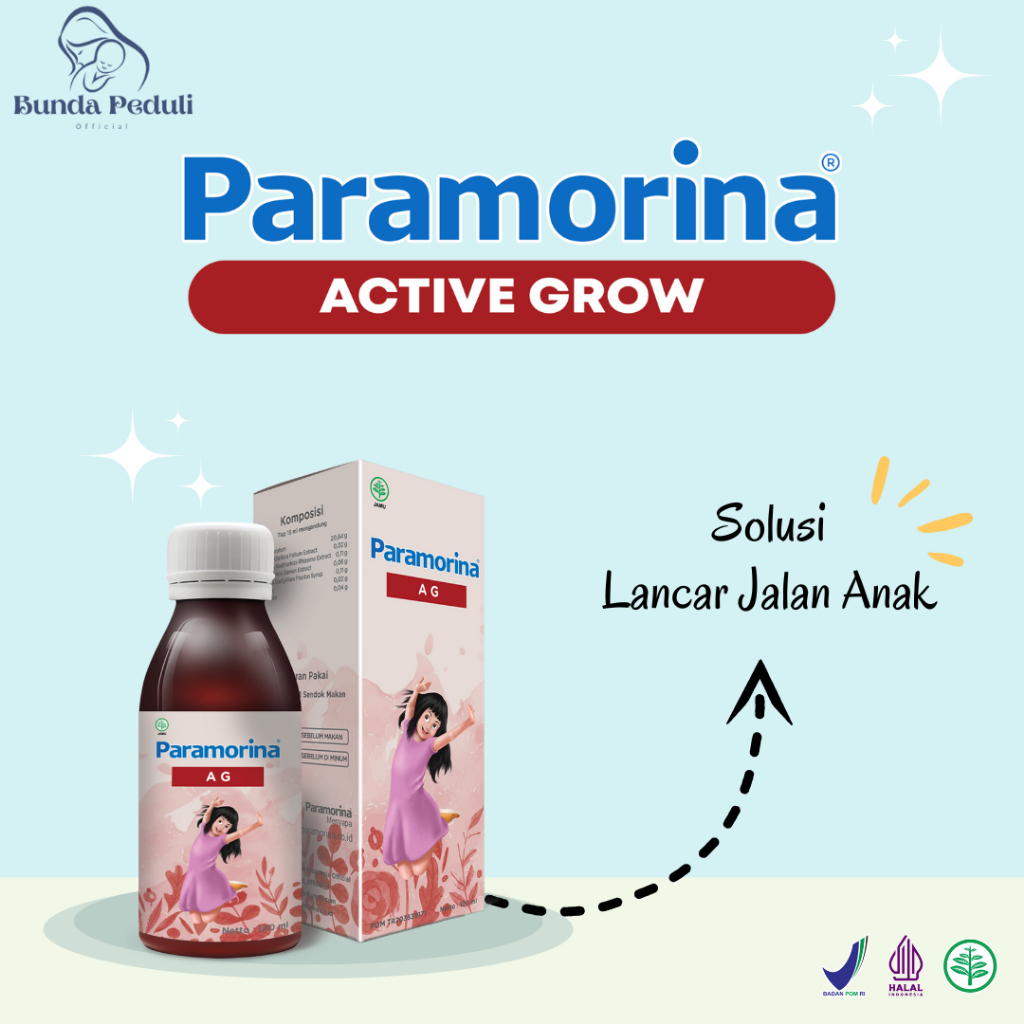 Jual PARAMORINA Activegrow Vitamin Tinggi Badan dan Pertumbuhan Gigi ...