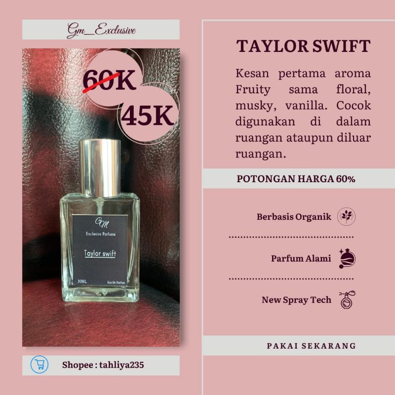 Jual TAYLOR SWIFT PERFUME GM | Shopee Indonesia