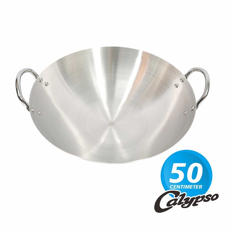 Jual Kuali JUMBO 50cm & 60cm Calypso Kuali Wajan Penggorengan Stainless ...