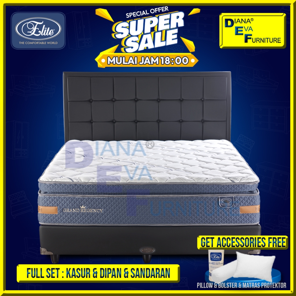 Jual Elite Grand Regency Full Set Kasur Springbed Shopee Indonesia