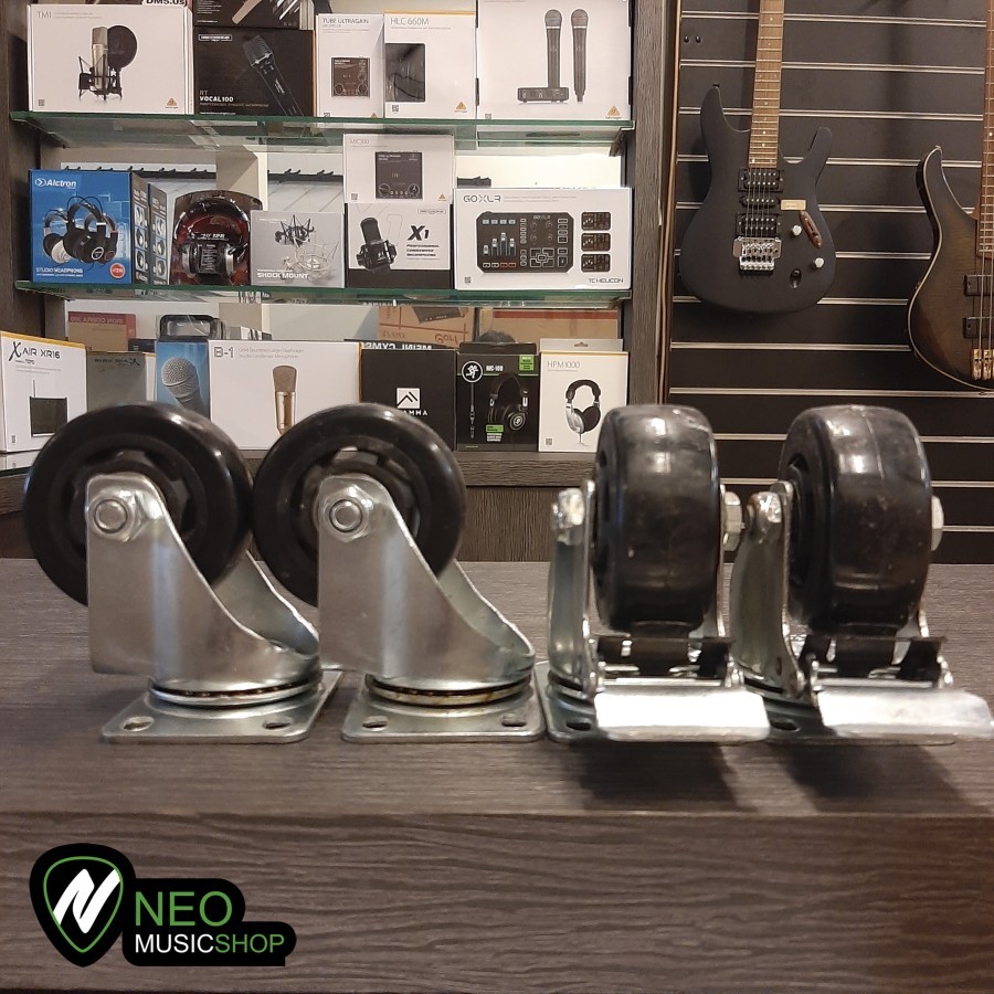 Jual Roda Hardcase / Roda Box speaker 3inc | Shopee Indonesia