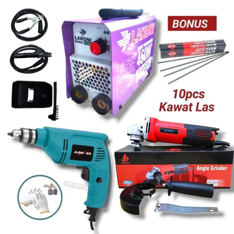 Jual GRATIS ONGKIR!!! PAKET MURAH Mesin Las Listrik 450 watt LAKONI ...