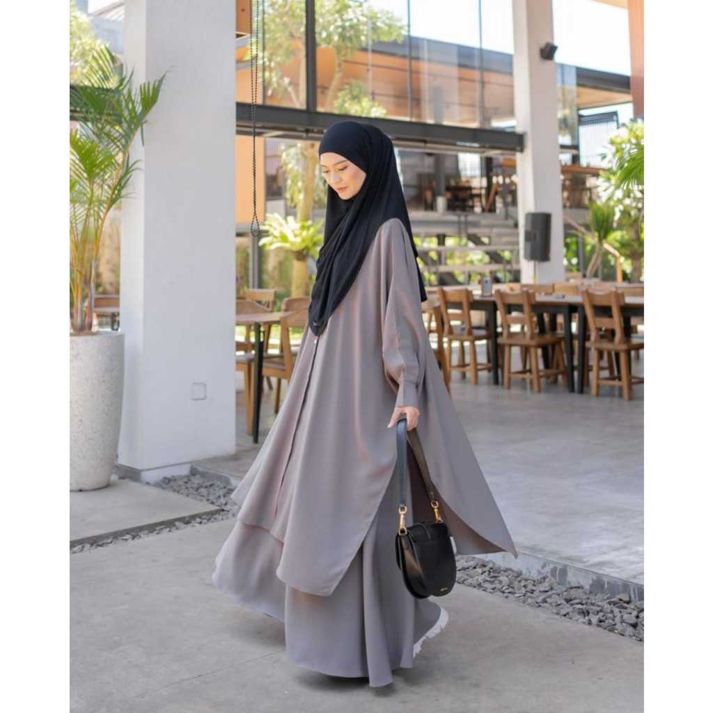 Jual Aurora Set Abaya Casual Bahan Tiffany Twill Halus dan Lembut ...