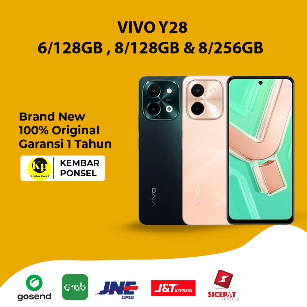 Jual VIVO Y28 6/128GB, 8/128GB & 8/256GB GARANSI RESMI NASIONAL 1 TAHUN | Shopee Indonesia