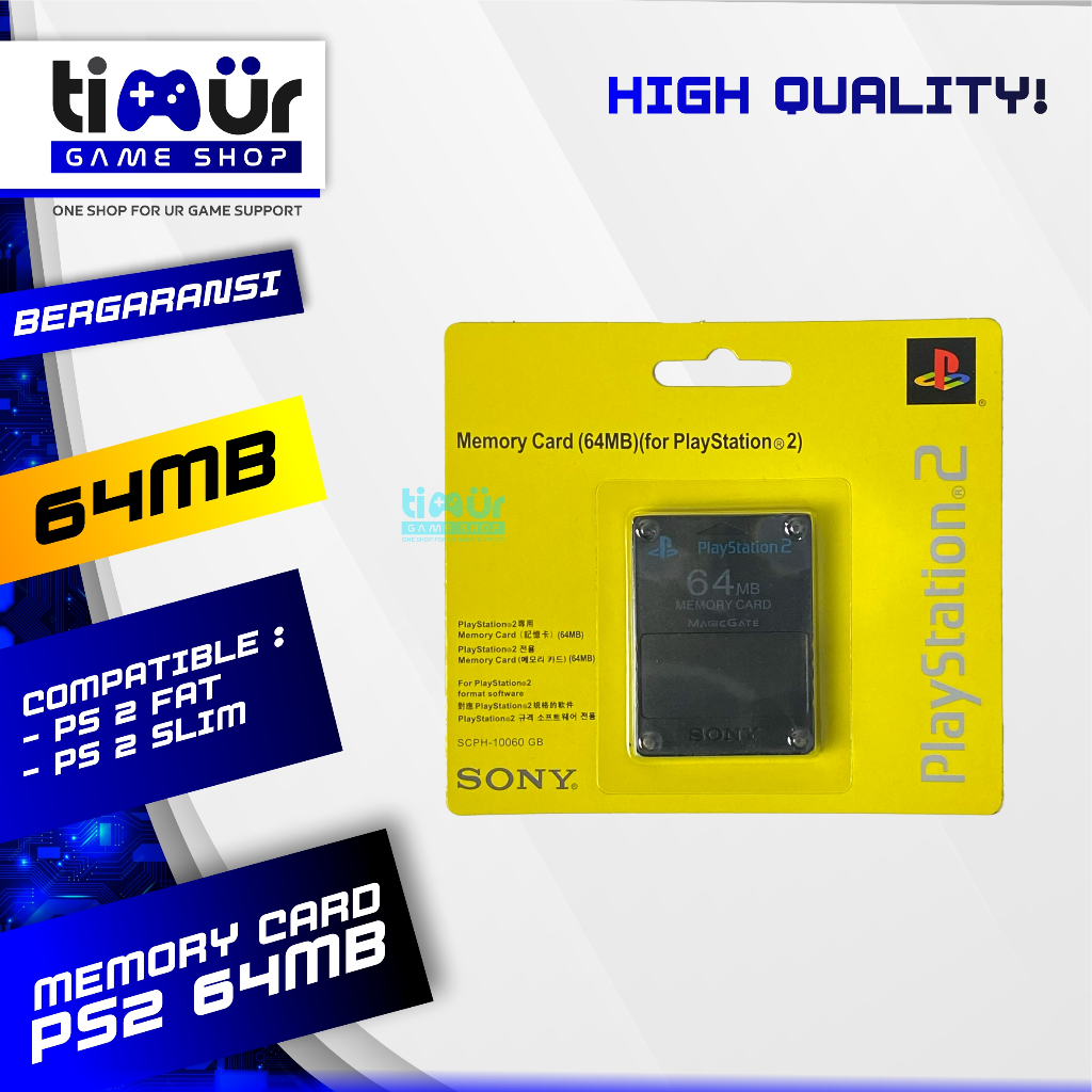 Jual Memory Card MC PS2 64MB Warna Hitam | Shopee Indonesia