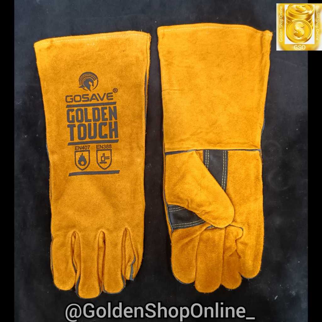 Jual Sarung Tangan Las / Welding Gloves Golden Touch 16" Gosave ...