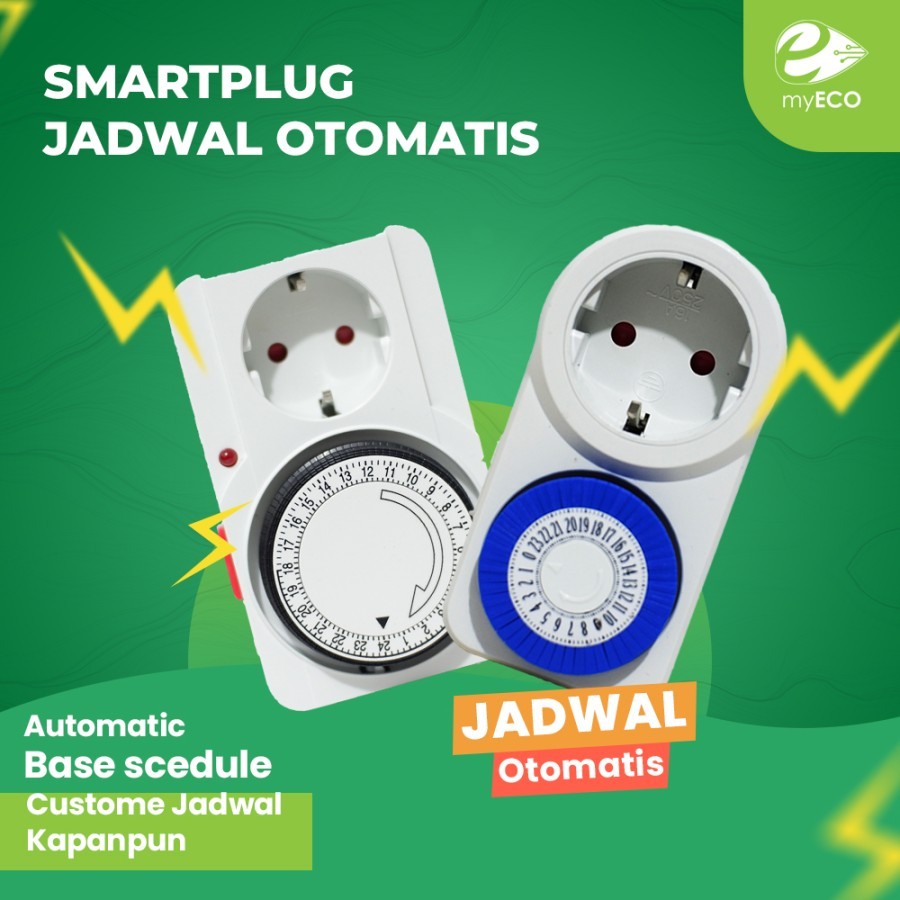 Jual Stop Kontak Stopkontak Colokan Timer Otomatis Analog Plug 24 Jam ...