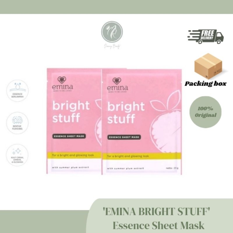 Jual Emina Bright Stuff Essence Sheet Mask 23G | Shopee Indonesia