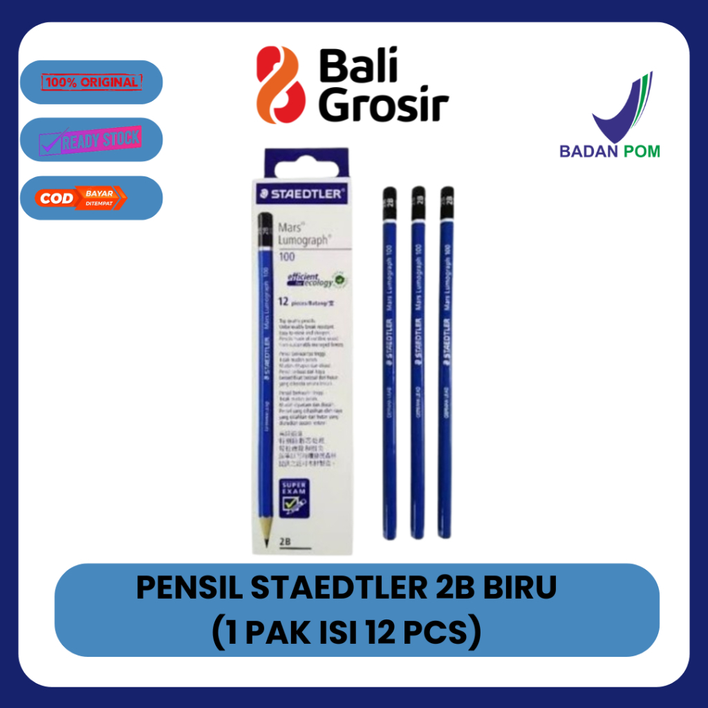 Jual Bali Grosir [12pcs]pensil 2b Staedtler Staedler Mars Lumograph