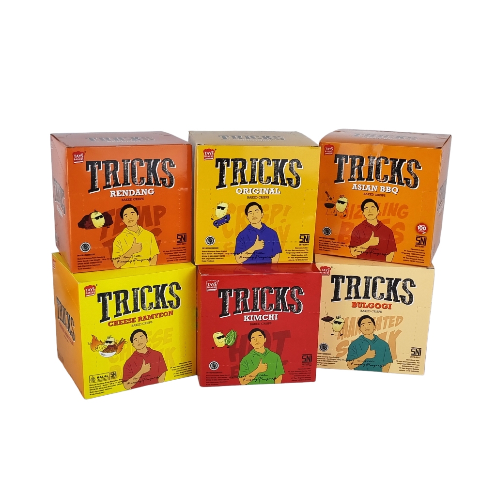 Jual TRICKS - TRICKS 150g (1 BOX 10PCS) Snack Baked Chips Potato ...