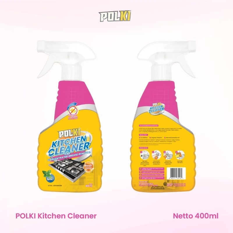 Jual Polki Kitchen Cleaner | Pembersih Minyak Dapur Anti Bacterial ...