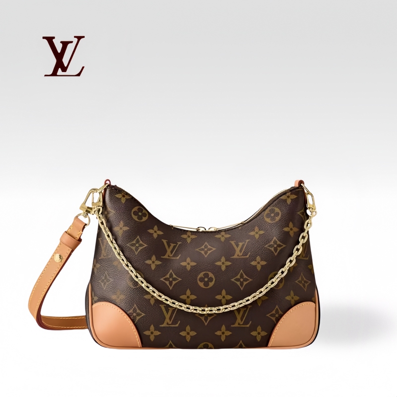 Jual 【100% Original】LV Louis Vuitton Boulogne shoulder bag/LV bag Chain ...