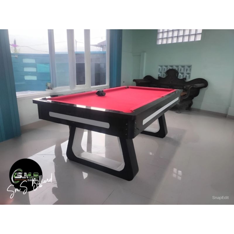 Jual Billiard biliar bilyar pooltable ukuran 8feet 8ft bola besar kaki ...