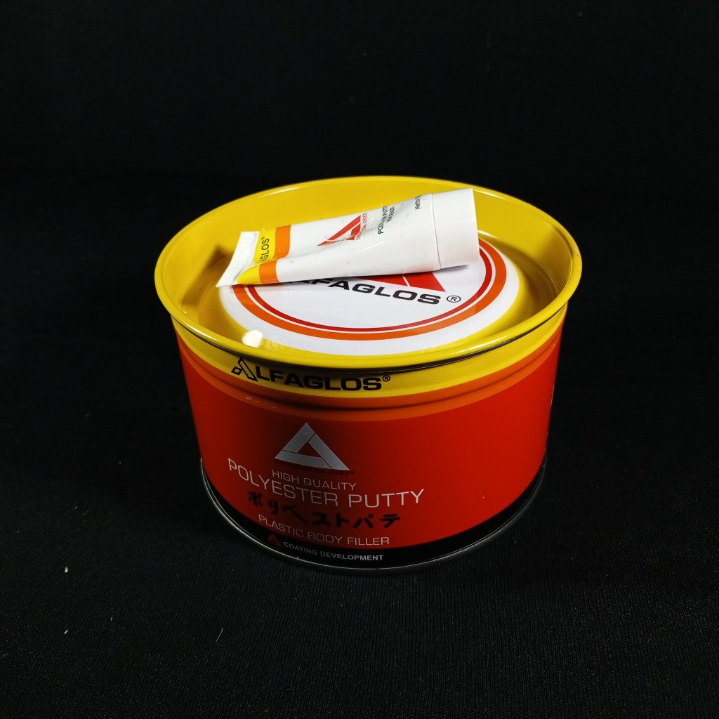 Jual ALFAGLOS Dempul Kayu Tembok Besi Plastik Polyester Putty 1 KG ...
