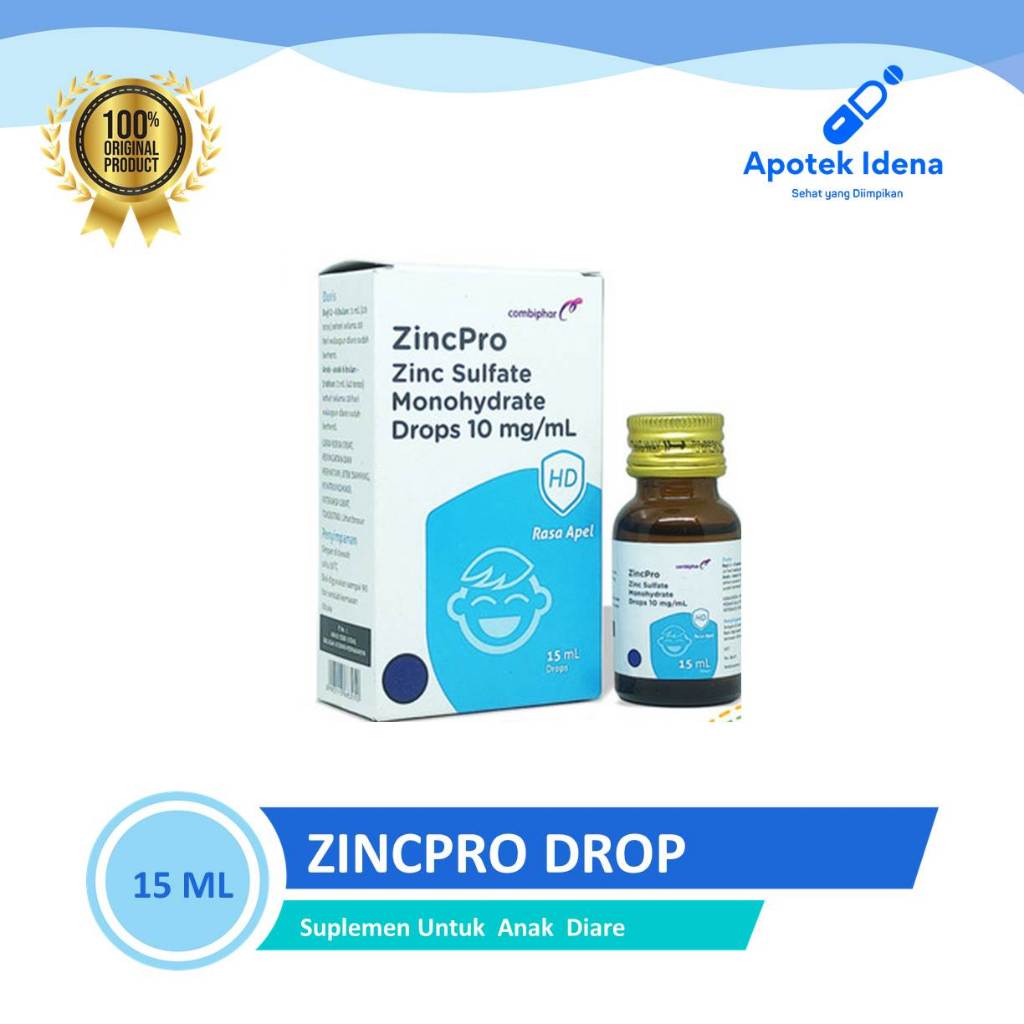 Jual BISA COD/INSTAN/SAMEDAY ZINCPRO DROP 15 ML Suplemen Zinc Untuk ...