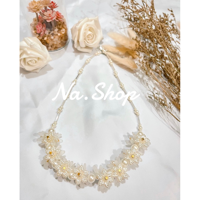 Jual CRYSTAL BEADS NECKLACE / KALUNG DAILY HIJAB / KALUNG KRISTAL ...