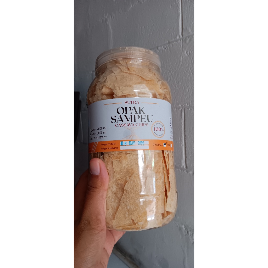 Jual Opak Sampeu Sutra (Keripik Singkong Lembut dan Renyah) 2000 ML ...