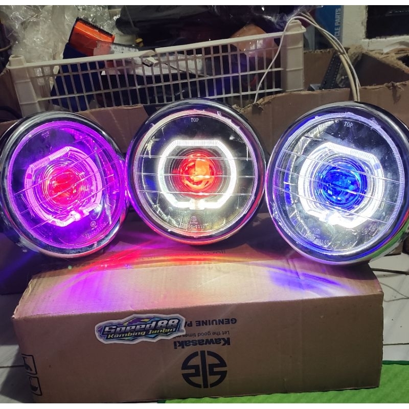 Jual lampu ala biled ninja r ss rx king vixion tiger set batok 7in ...