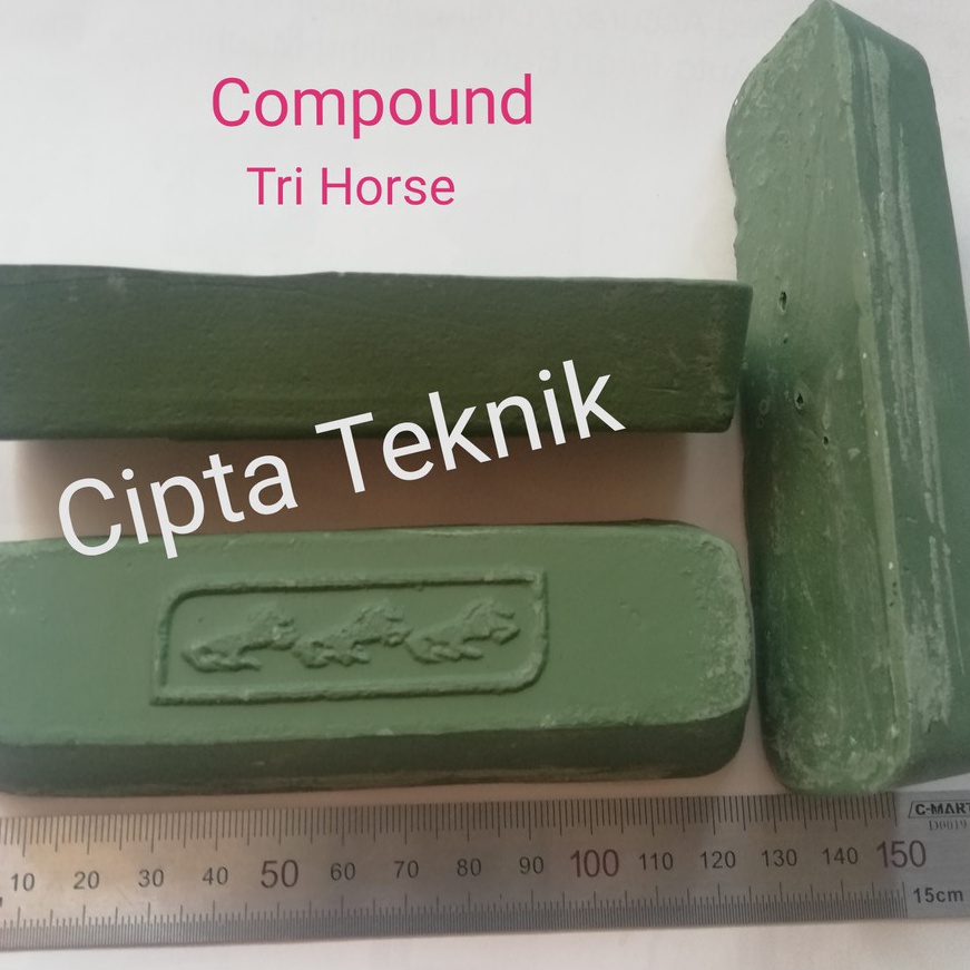 Jual Potongan Compound Batu Poles ijo Hijau Tri Horse mini | Shopee ...