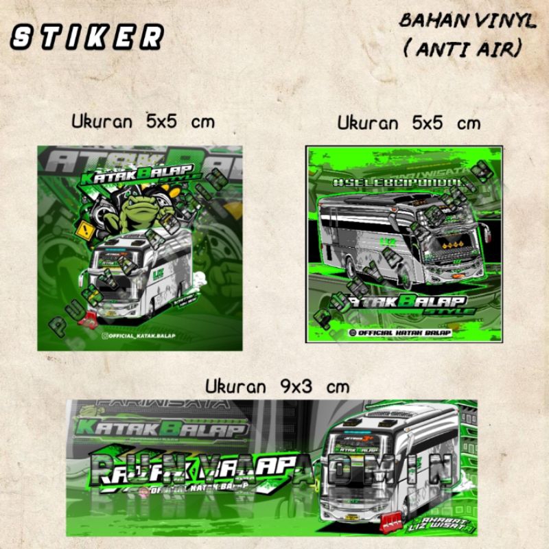 Jual STIKER BUS KATAK BALAP | Shopee Indonesia