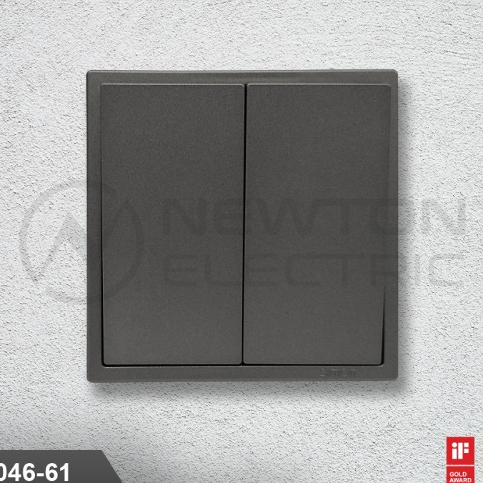 Jual ORIGINAL Simon i7 Saklar Intermediate 2 Gang Switch - Grey (Tanpa ...
